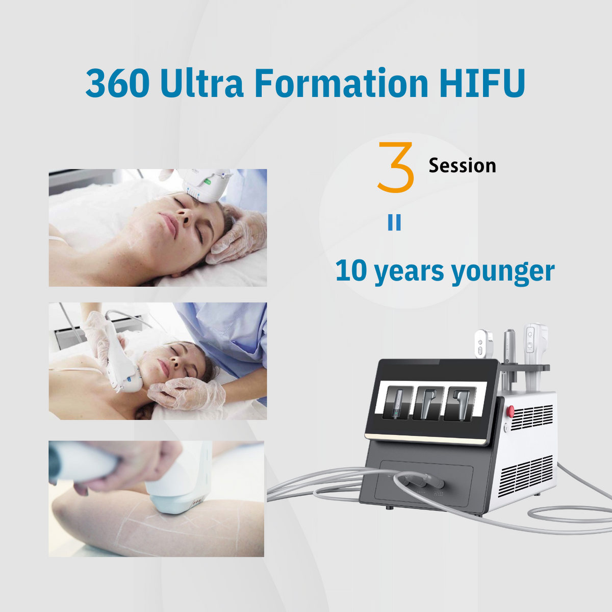 Rejuva 360 Ultra Formation Professional HIFU Machine for Body & Face | Deep Skin Rejuvenation ...