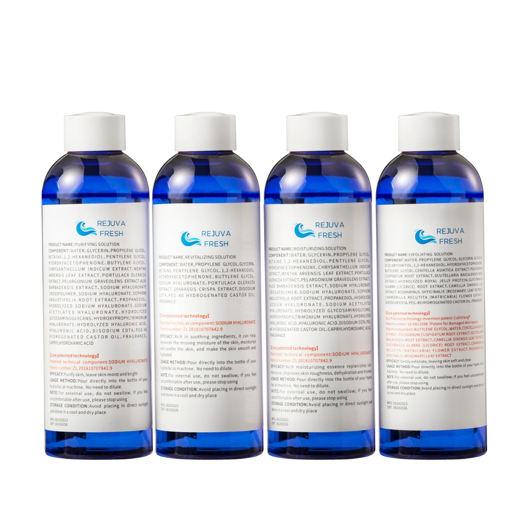 Rejuva Fresh Hydro Dermabrasion Solution 4pcs Set | Nutrient Liquid for ...